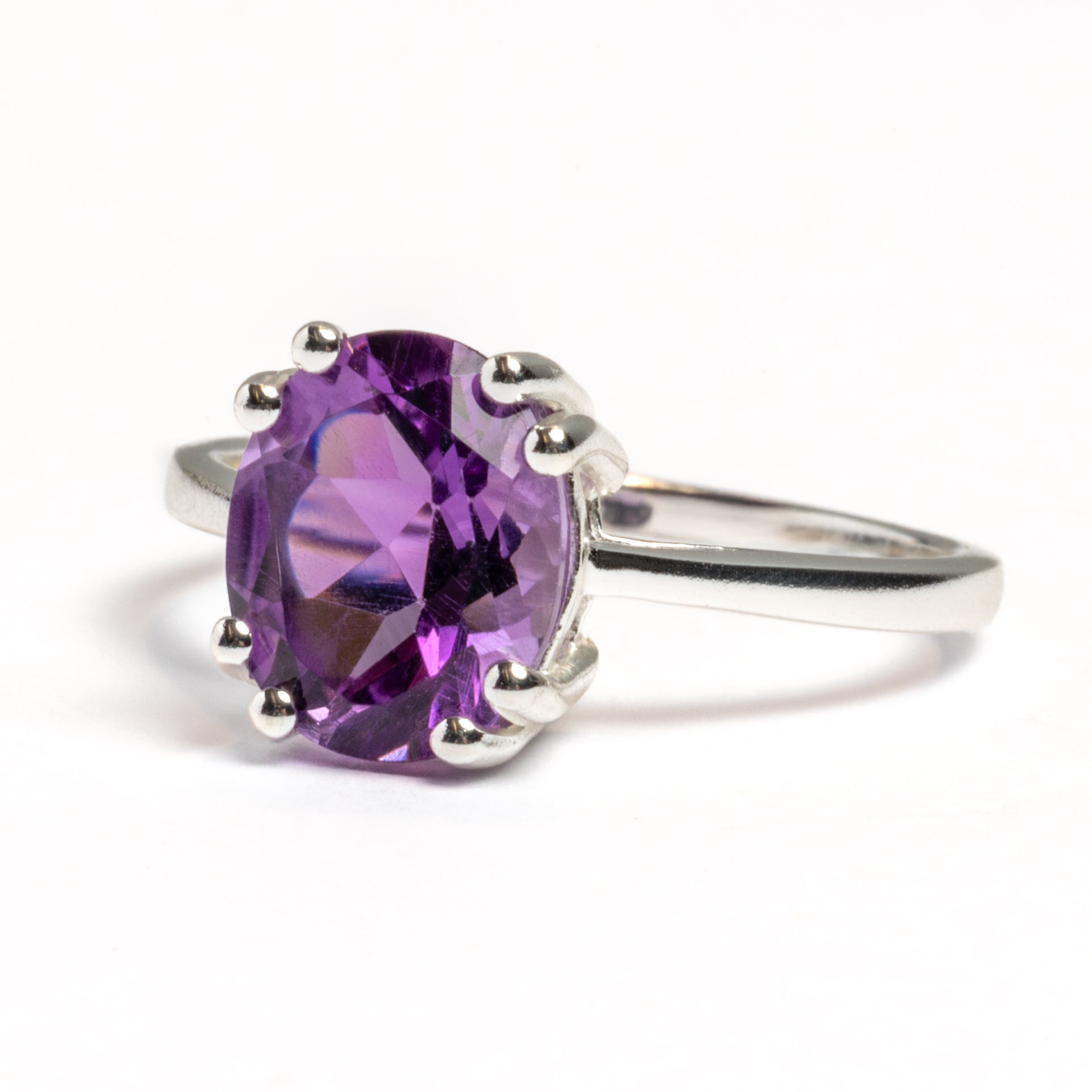 Round Amethyst Ring – Think Earth